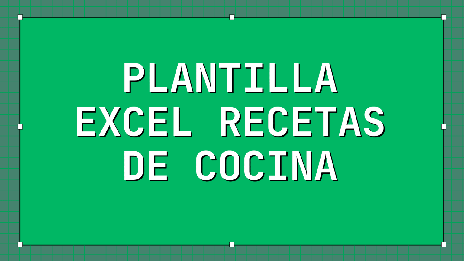 Plantillas para recetas de cocina Excel